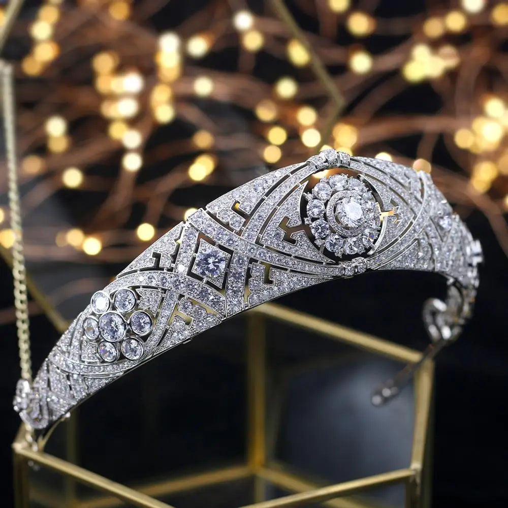 Luxurious Handmade Wedding Crown - Diana & Markle Inspired Queen Crown ...