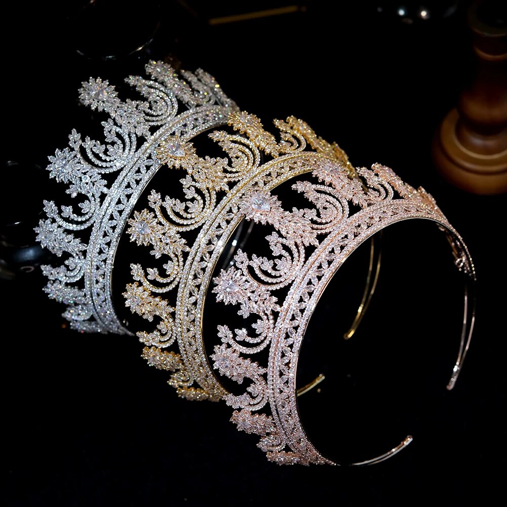Luxury Handmade Crystal Wedding Crown- Queen Arias – Sandra's Bridal ...